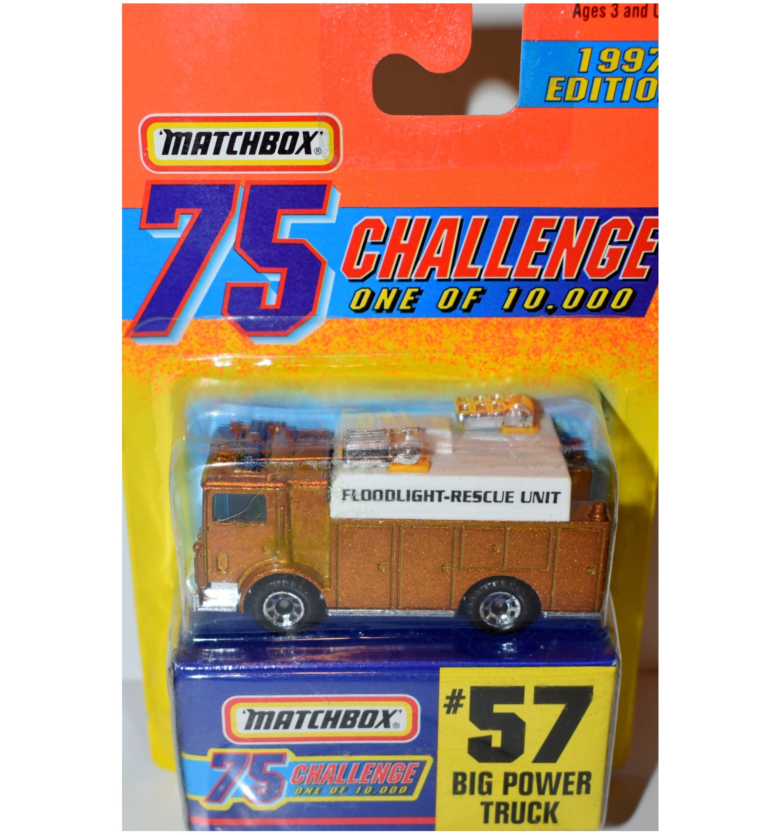 Matchbox Gold Challenge Floodlight Rescue Fire Truck - Global Diecast ...